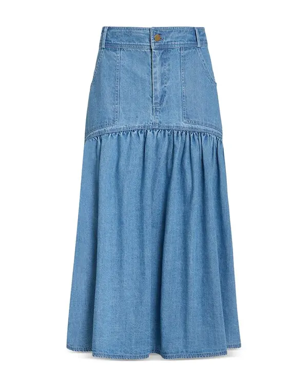 MARIE OLIVER Sophie Cotton A Line Midi Skirt