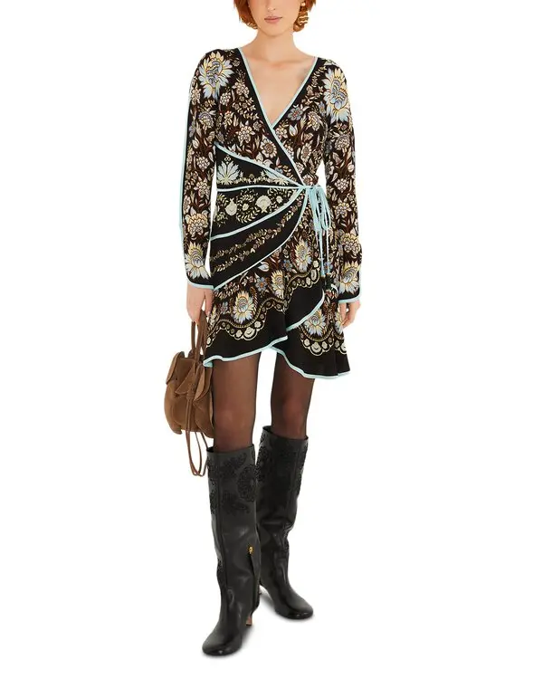 Farm Rio Daniela Mini Wrap Dress