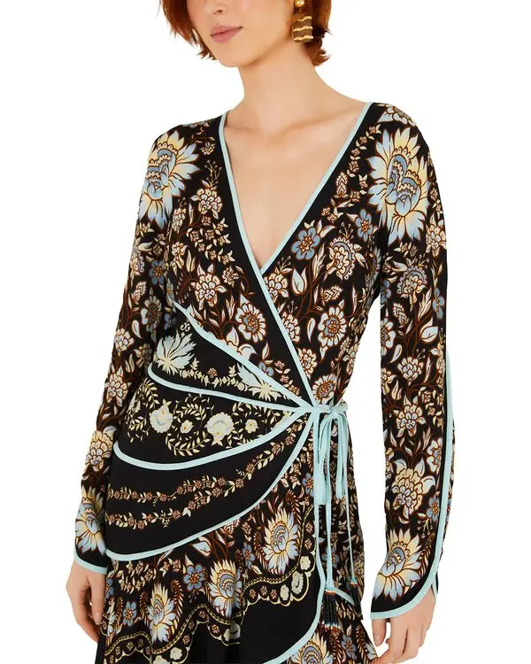 Farm Rio Daniela Mini Wrap Dress