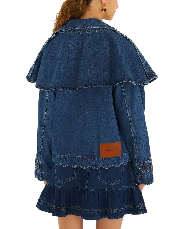 Farm Rio Cropped Trench Jacket