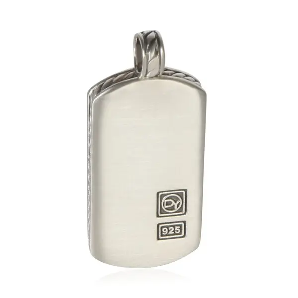 David Yurman Sterling Silver Tag Pendant - Sterling_silver
