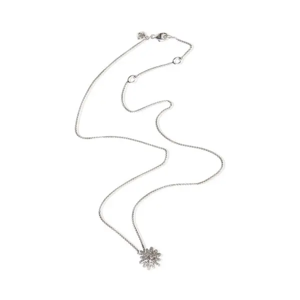 David Yurman Sterling Silver Diamond Starburst Pendant