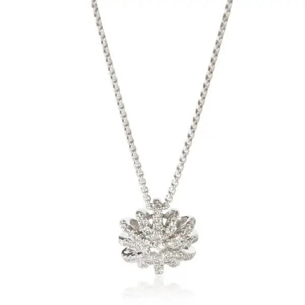 David Yurman Sterling Silver Diamond Starburst Pendant - Sterling_silver