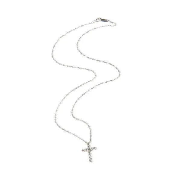 Tiffany & Co. Diamond Cross Pendant