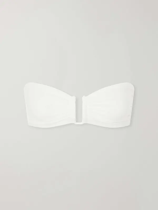 ERES Duni Strapless Bikini Top - White