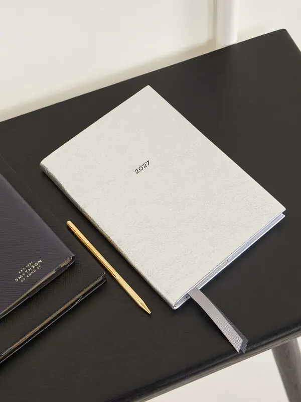 Smythson Soho 2027 Metallic Leather Diary