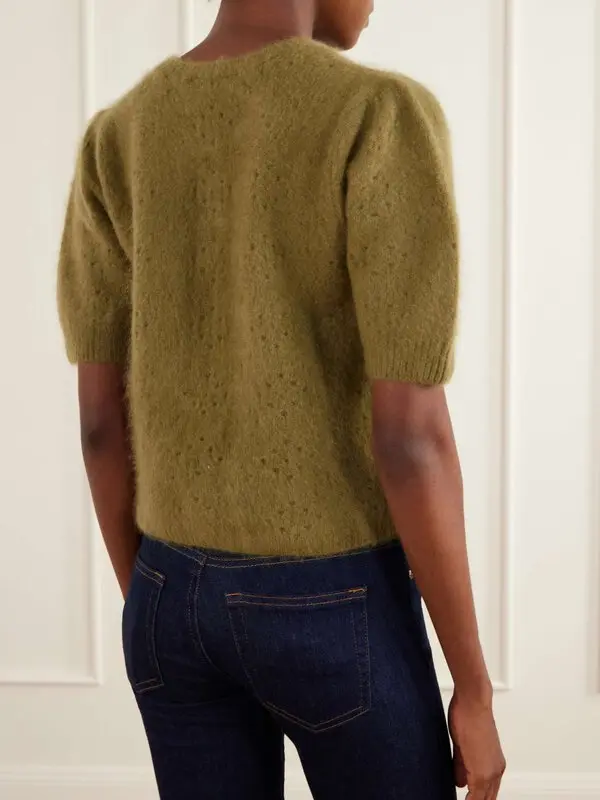 FRAME The Airy Wool And Cashmere-blend Cardigan