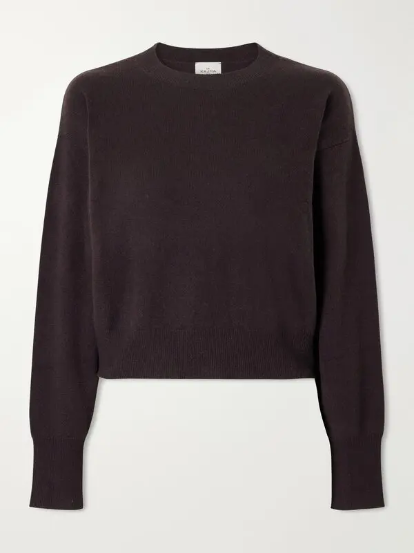 Le Kasha Menorca Cropped Cashmere Sweater - Purple