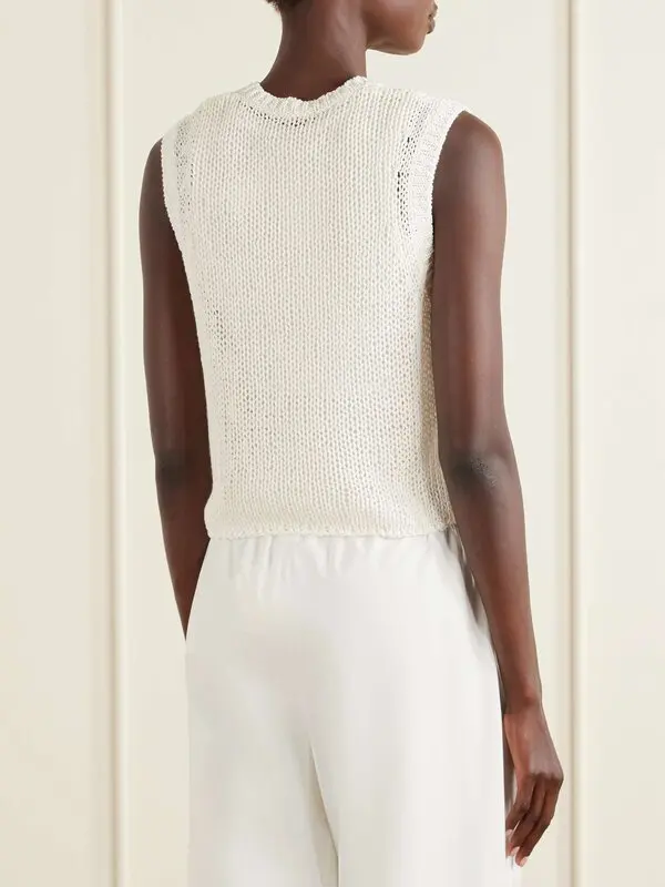 JAMES PERSE Knitted Linen And Cotton Tank