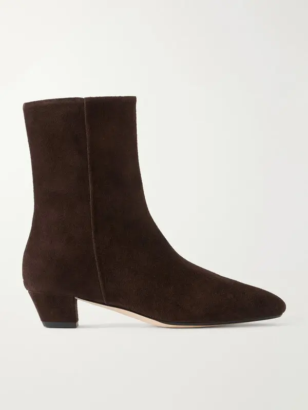 AeydĒ Yasmin 35 Leather Ankle Boots - Brown