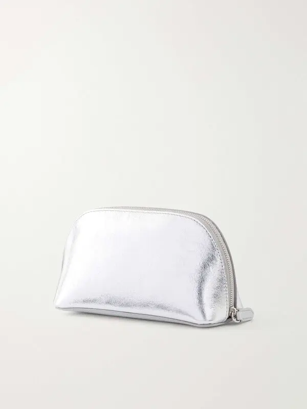Smythson Metallic Leather Cosmetic Case
