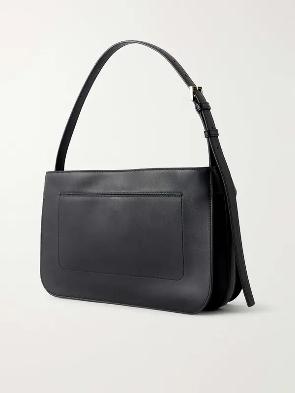 FERRAGAMO Cara Leather Shoulder Bag - Black