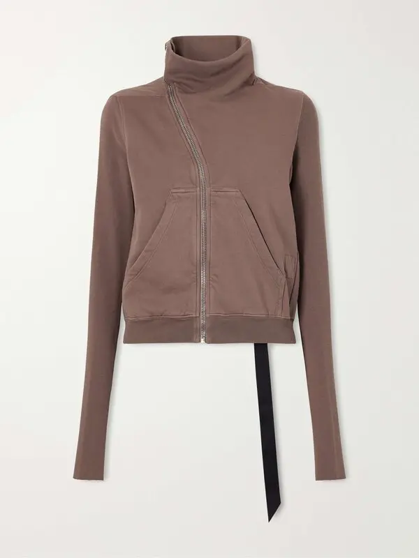Rick Owens Cotton-jersey Zip-up Cardigan