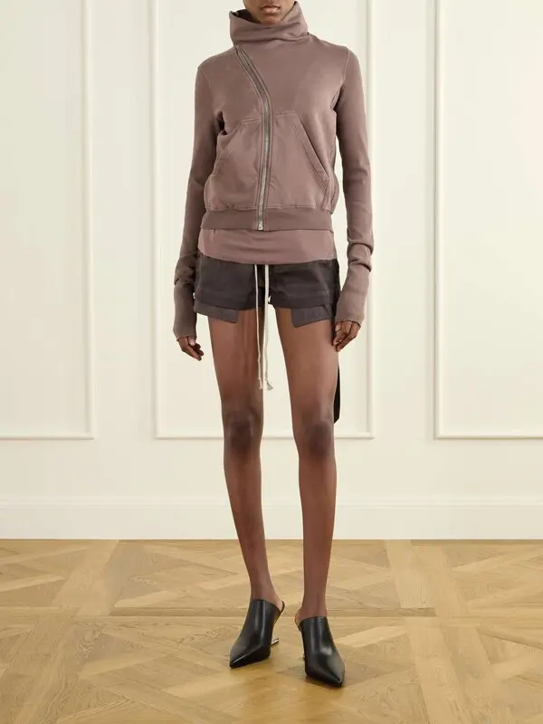 Rick Owens Cotton-jersey Zip-up Cardigan