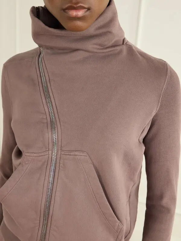 Rick Owens Cotton-jersey Zip-up Cardigan