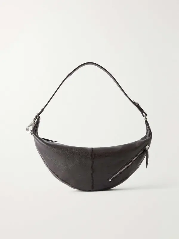 LEMAIRE Quiver Clip Mini Paneled Full-grain Leather Shoulder Bag