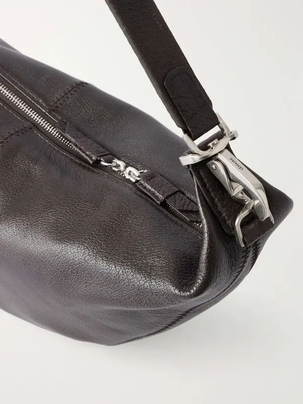 LEMAIRE Quiver Clip Mini Paneled Full-grain Leather Shoulder Bag