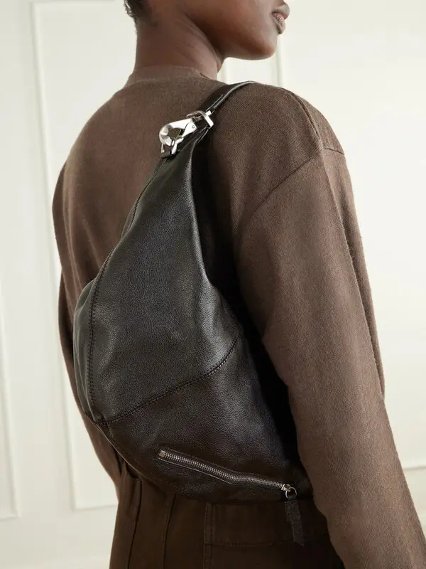 LEMAIRE Quiver Clip Mini Paneled Leather Shoulder Bag