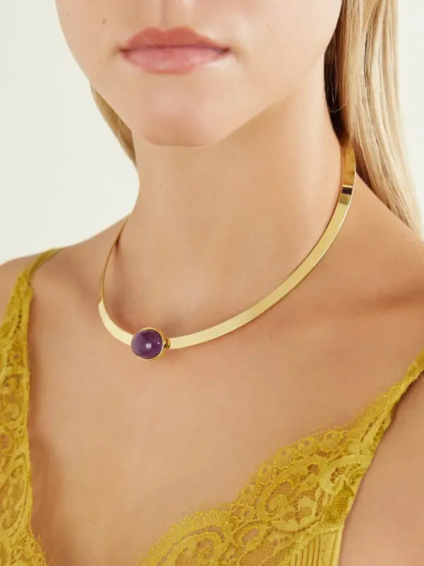 JENNIFER BEHR Elaine Necklace - Purple