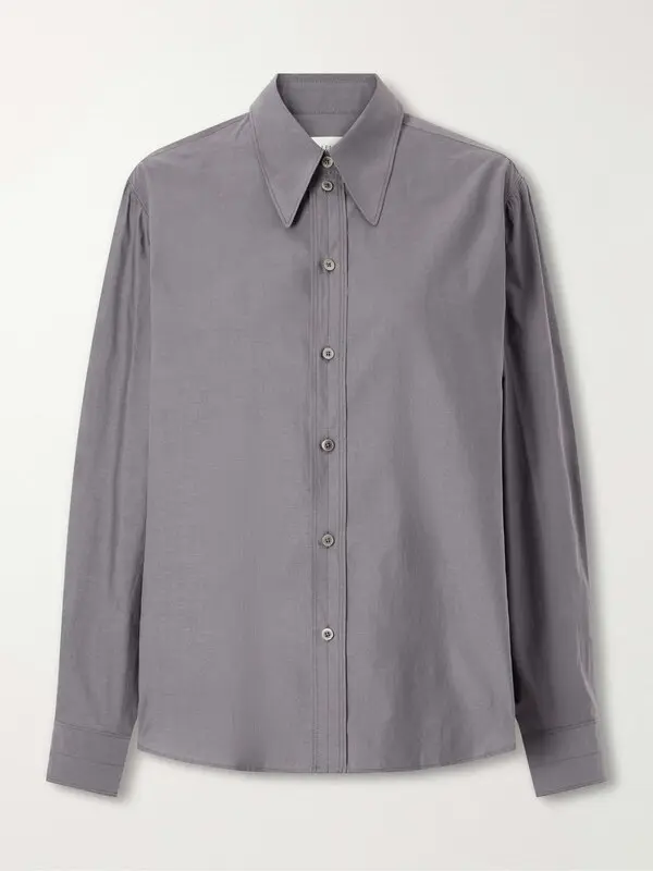 LEMAIRE Cotton And Silk-blend Poplin Shirt