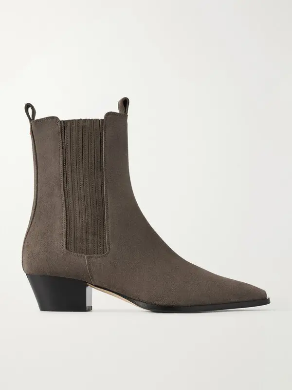 AeydĒ Agata 40 Suede Ankle Boots - Gray