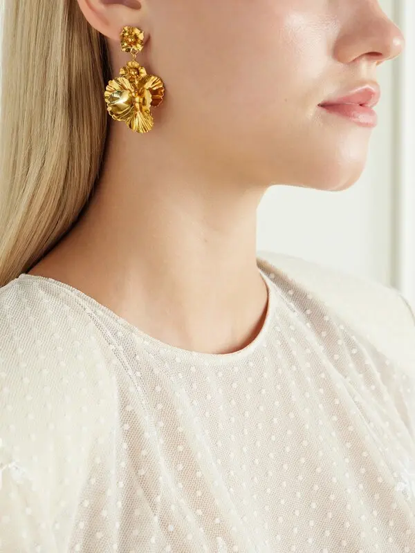 JENNIFER BEHR Samara -plated Earrings - Gold
