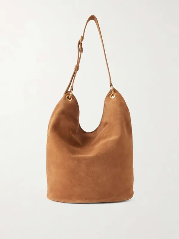 NILI LOTAN Cooper Suede Shoulder Bag - Tan