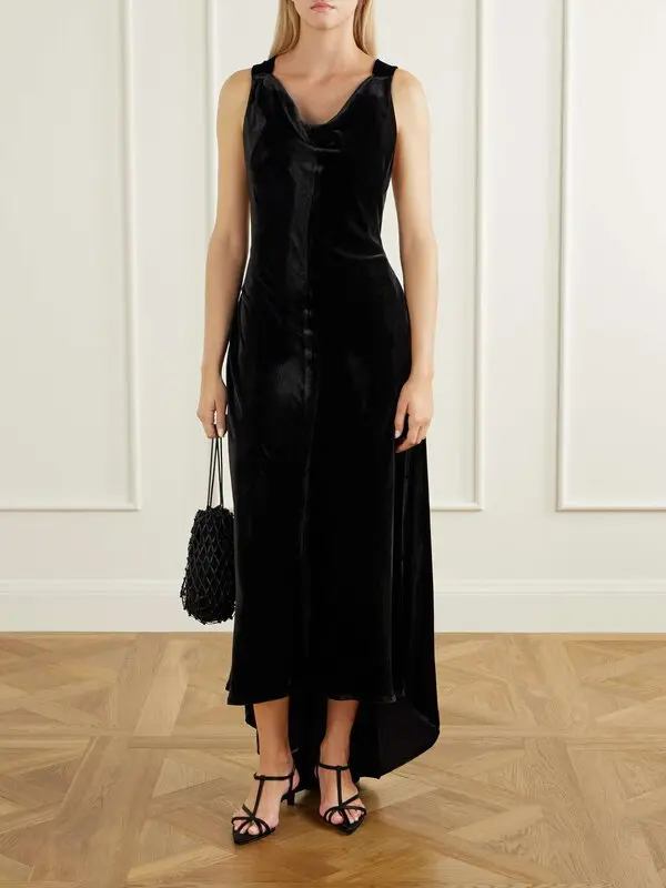 Le Kasha Gritti Velvet Maxi Dress