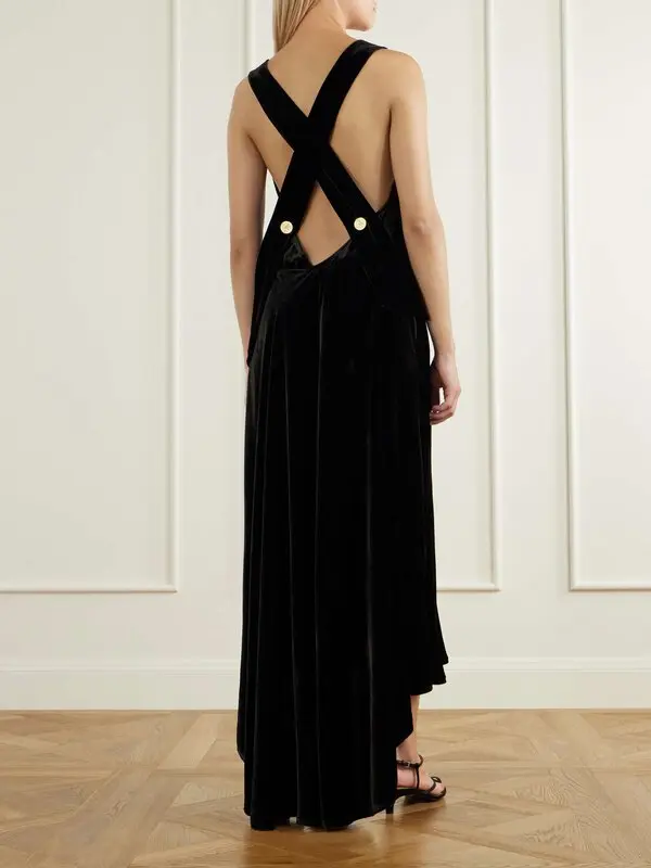 Le Kasha Gritti Velvet Maxi Dress