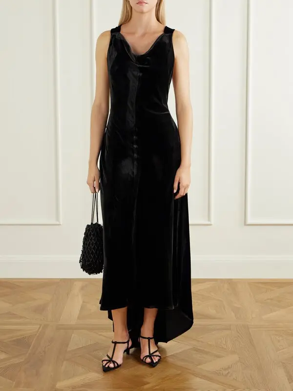 Le Kasha Gritti Velvet Maxi Dress