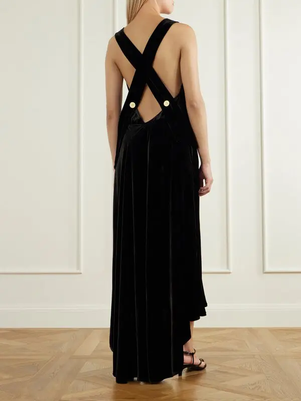 Le Kasha Gritti Velvet Maxi Dress