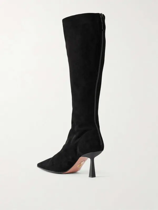 AQUAZZURA Sentier 75 Suede Knee-boots