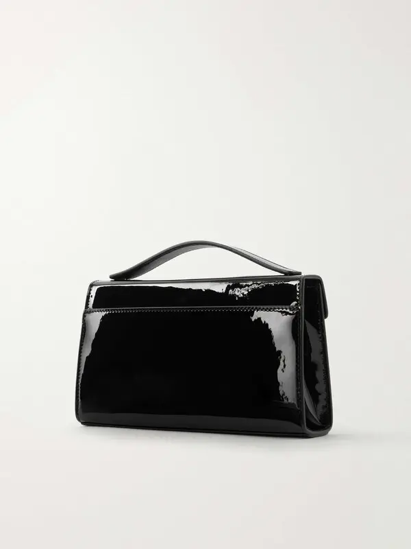 AQUAZZURA Alex Patent-leather Clutch