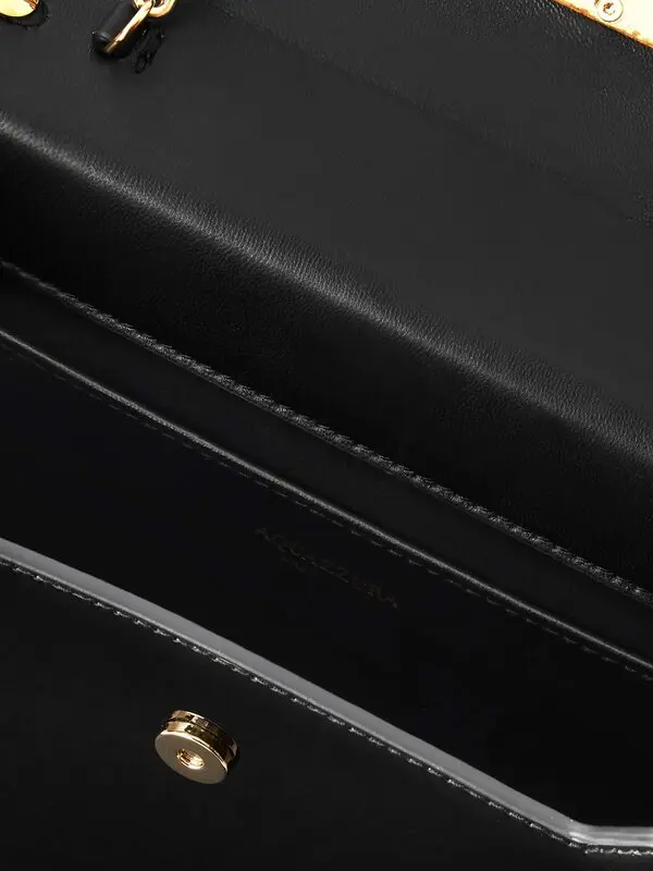 AQUAZZURA Alex Patent-leather Clutch