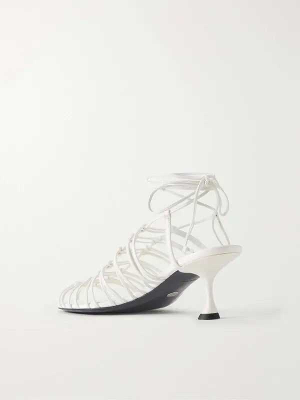 Proenza Schouler Tee Knot Leather Slingback Sandals