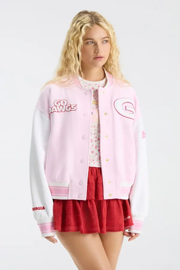 LoveShackFancy Collegiate Varsity Jacket