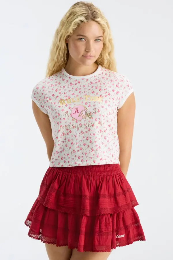 LoveShackFancy Ruffle Mini Skirt