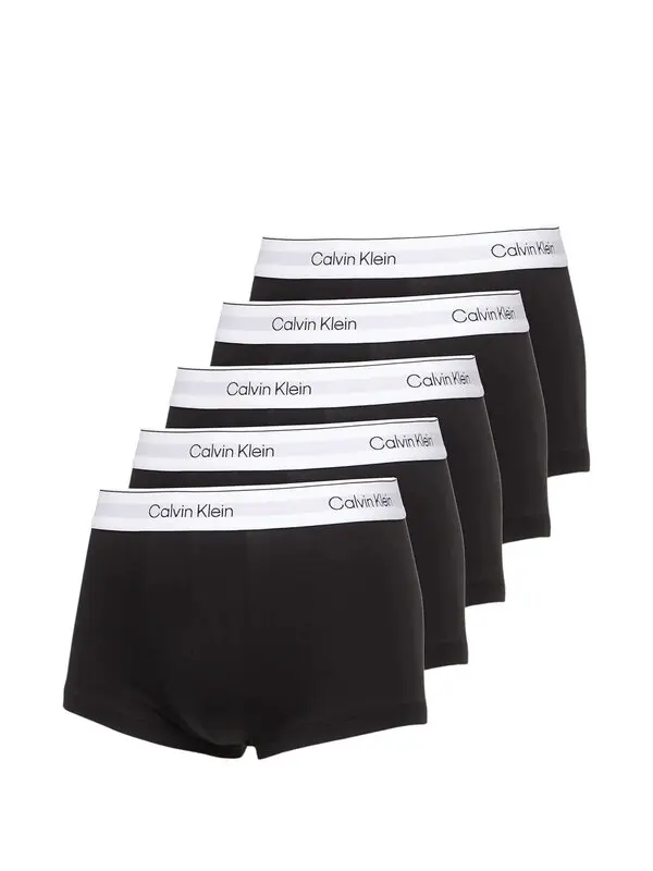 Calvin Klein Fitted Boxers With Logo Elastic - Black
