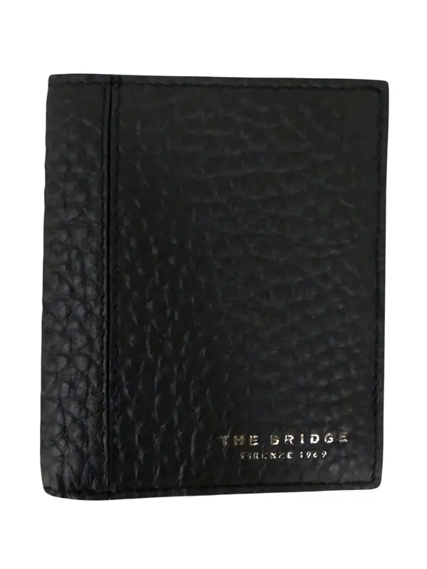 THE BRIDGE Hammered Effect Bifold Wallet
