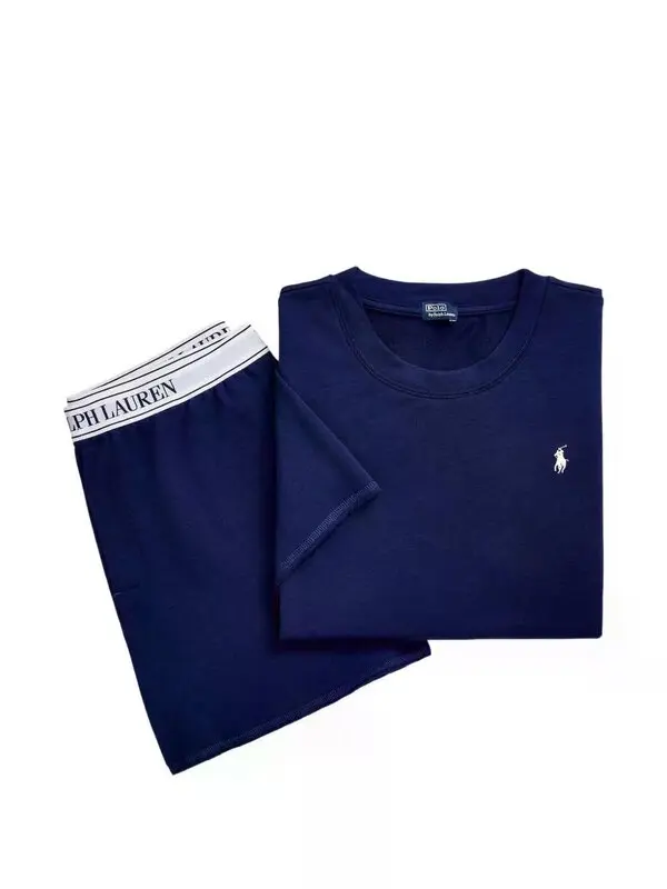 Polo Ralph Lauren Logo-embroidered Pajamas - Blue