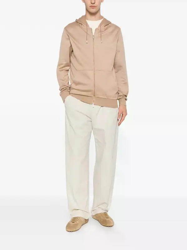 Eleventy Zip-up Drawstring Hoodie