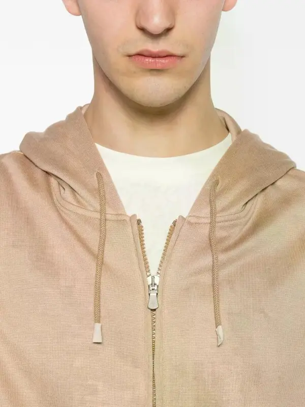 Eleventy Zip-up Drawstring Hoodie