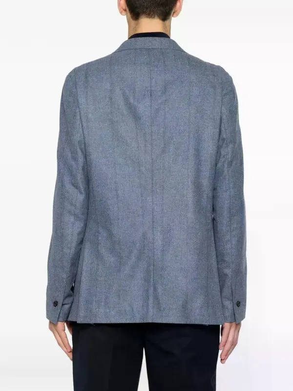 Eleventy Pinstriped Notched-lapel Jacket