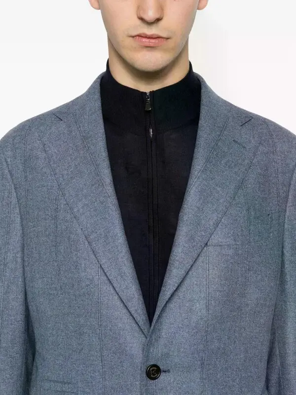Eleventy Pinstriped Notched-lapel Jacket