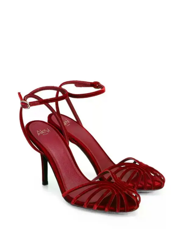 ALEVI MILANO Velvet Cage Sandals