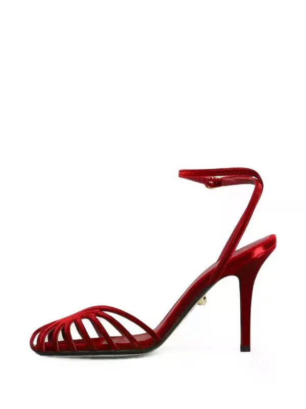 ALEVI MILANO Velvet Cage Sandals