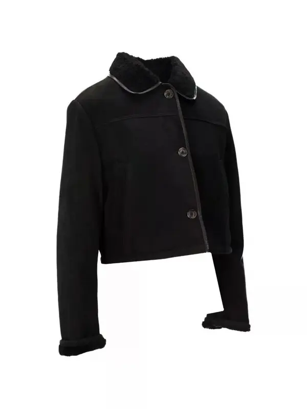 LA ROSE Shearling-collar Jacket