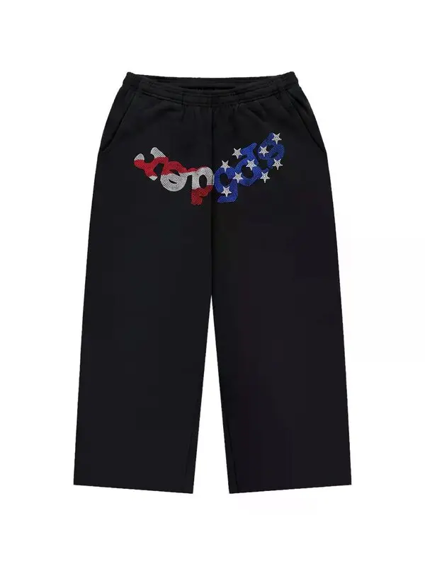 SP5DER Og Web Rhinestone Track Shorts