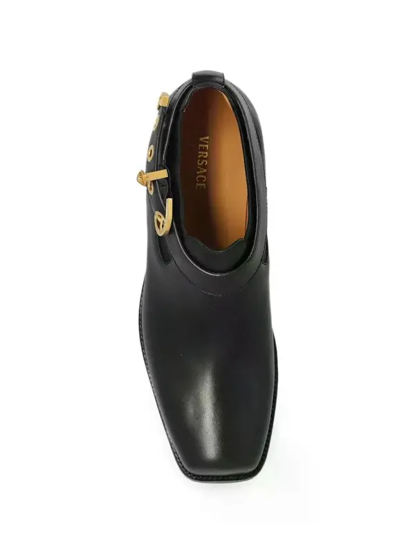 Versace Orlando Leather Chelsea Boots