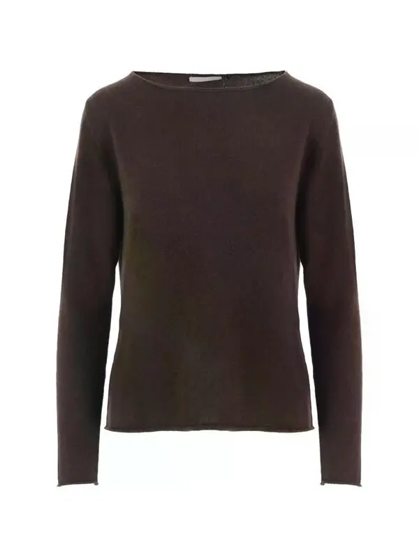 ALLUDE Round-neck Cashmere Sweater